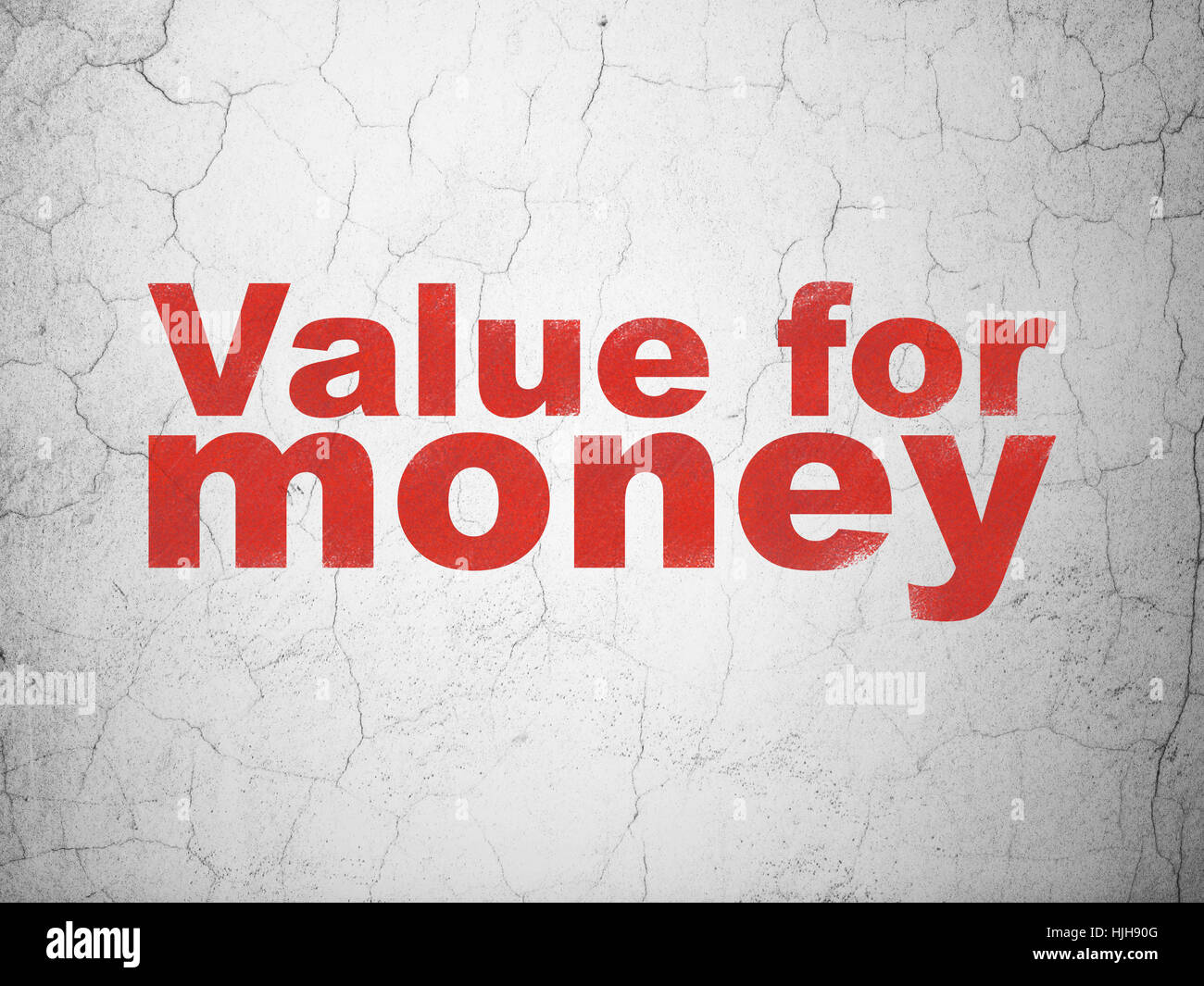 Money concept: Value For Money on wall background Stock Photo - Alamy
