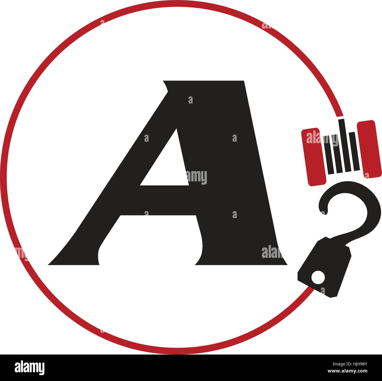 Crane Hook Towing Letter A Stock Vector Image & Art - Alamy