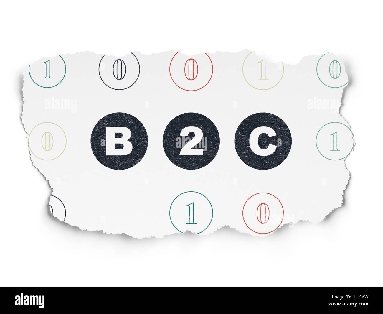 Business concept: B2c on Torn Paper background Stock Photo - Alamy