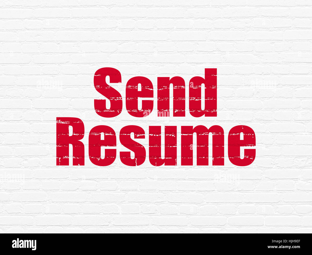 Business concept: Send Resume on wall background Stock Photo - Alamy