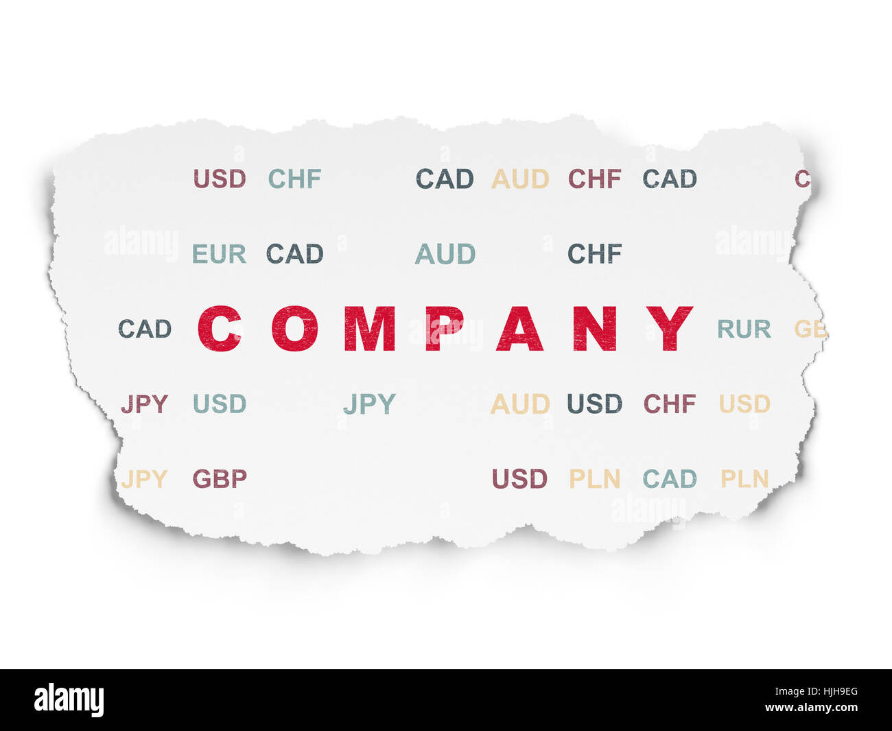 Business concept: Company on Torn Paper background Stock Photo - Alamy