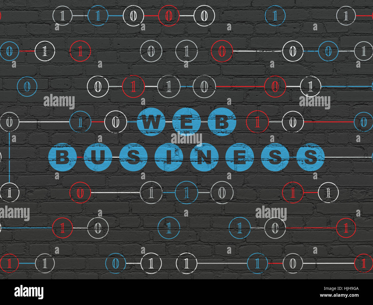 Web design concept: Web Business on wall background Stock Photo - Alamy