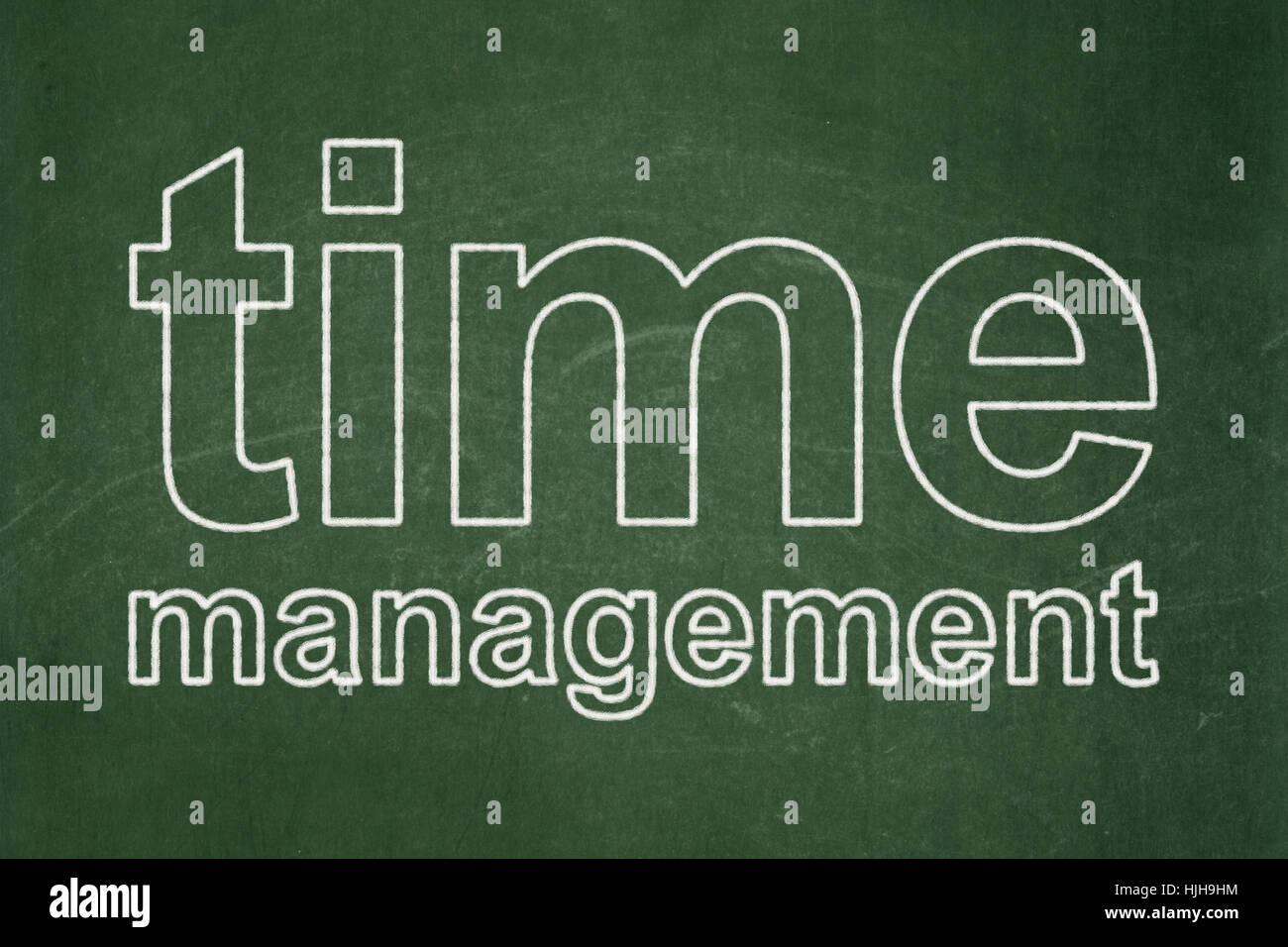 Timeline concept: Time Management on chalkboard background Stock Photo ...
