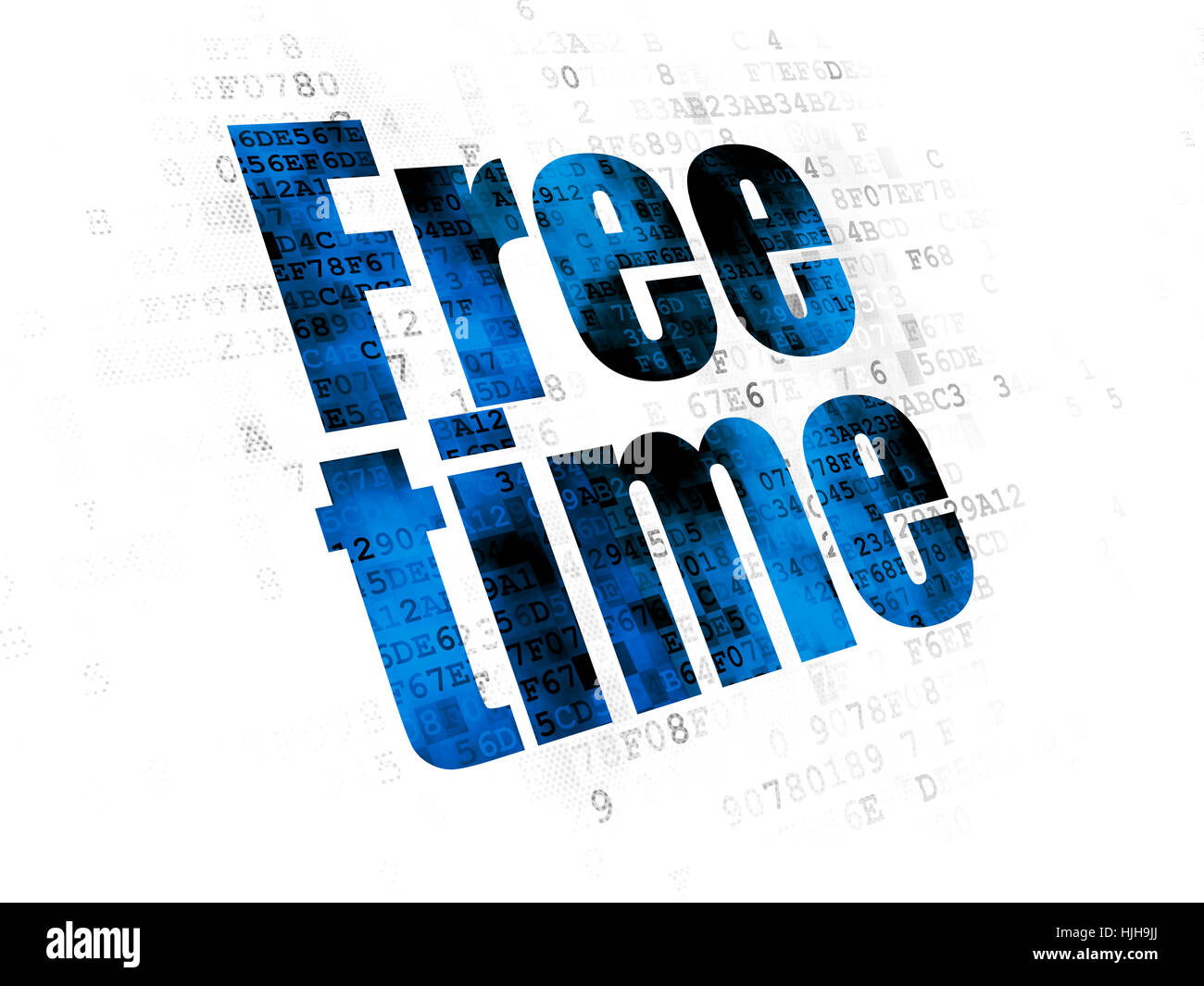 Time concept: Free Time on Digital background Stock Photo - Alamy