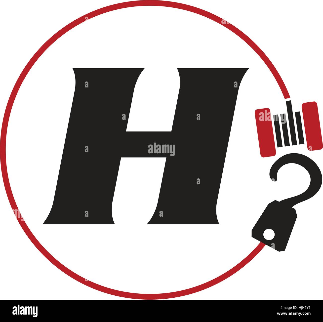 Crane Hook Towing Letter H Stock Vector Image & Art - Alamy