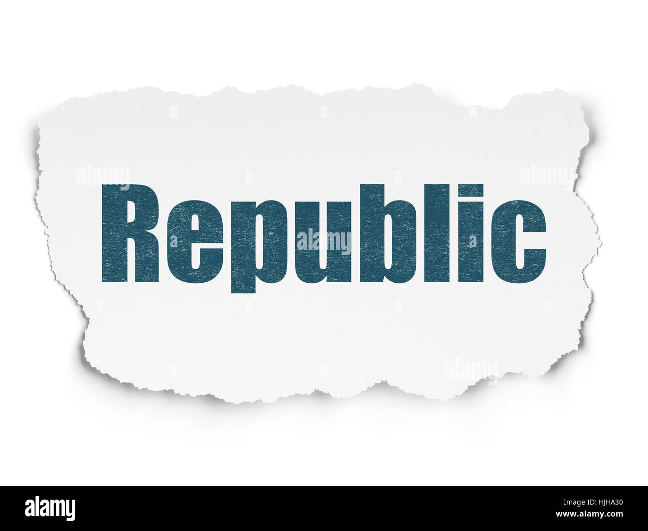 Politics concept: Republic on Torn Paper background Stock Photo - Alamy