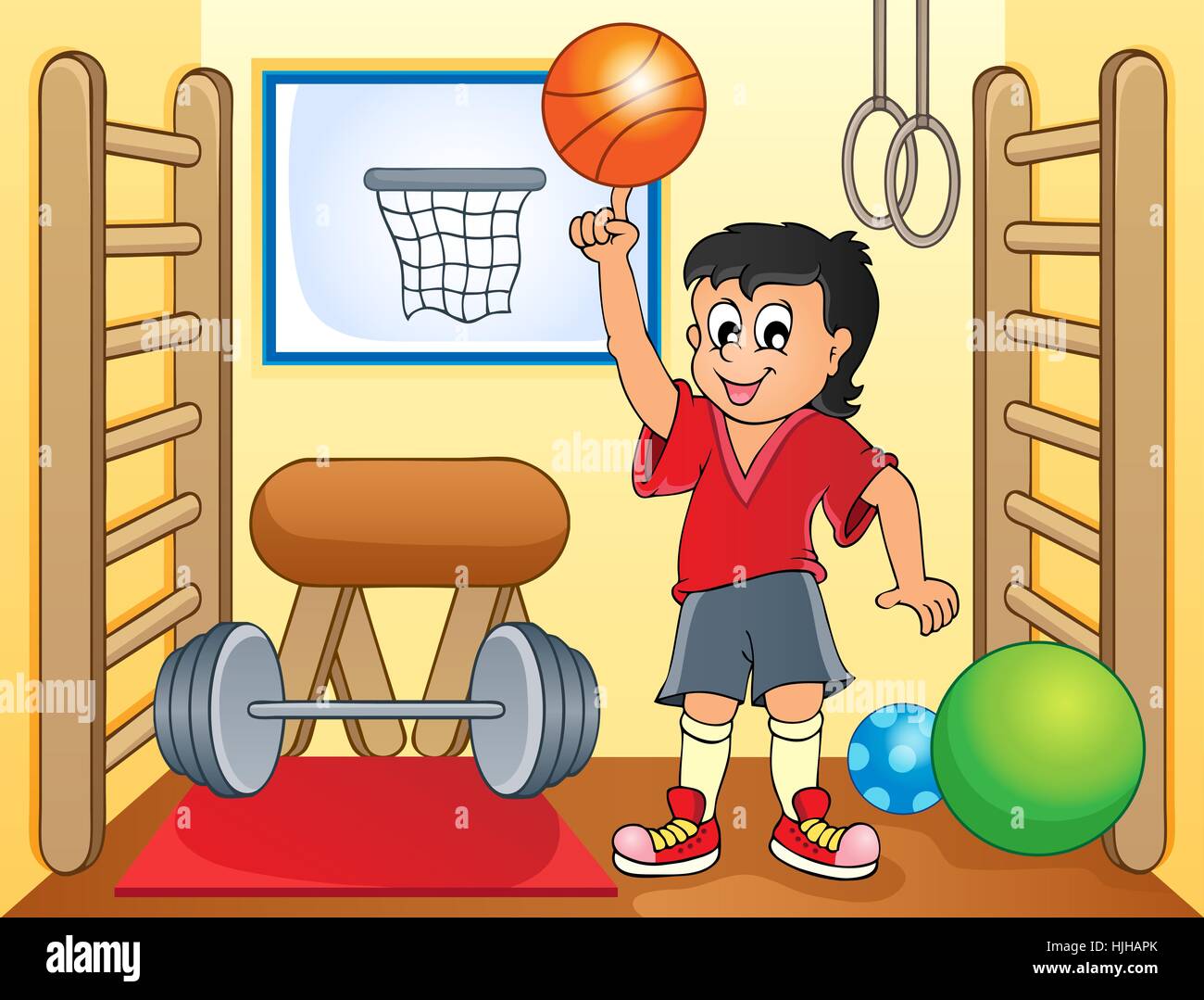 sport, sports, room, interior, gymnasium, indoor, boy, lad, male ...