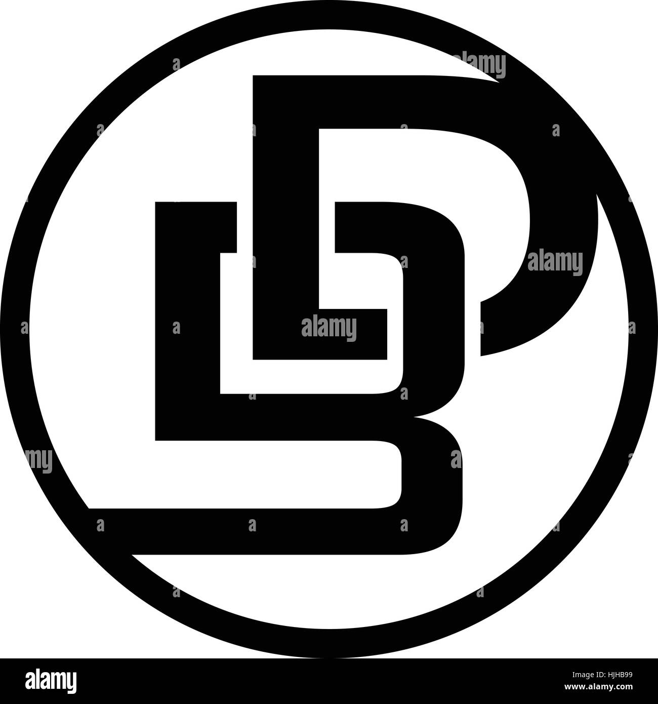 Letter b d logo Stock Vector Images - Alamy