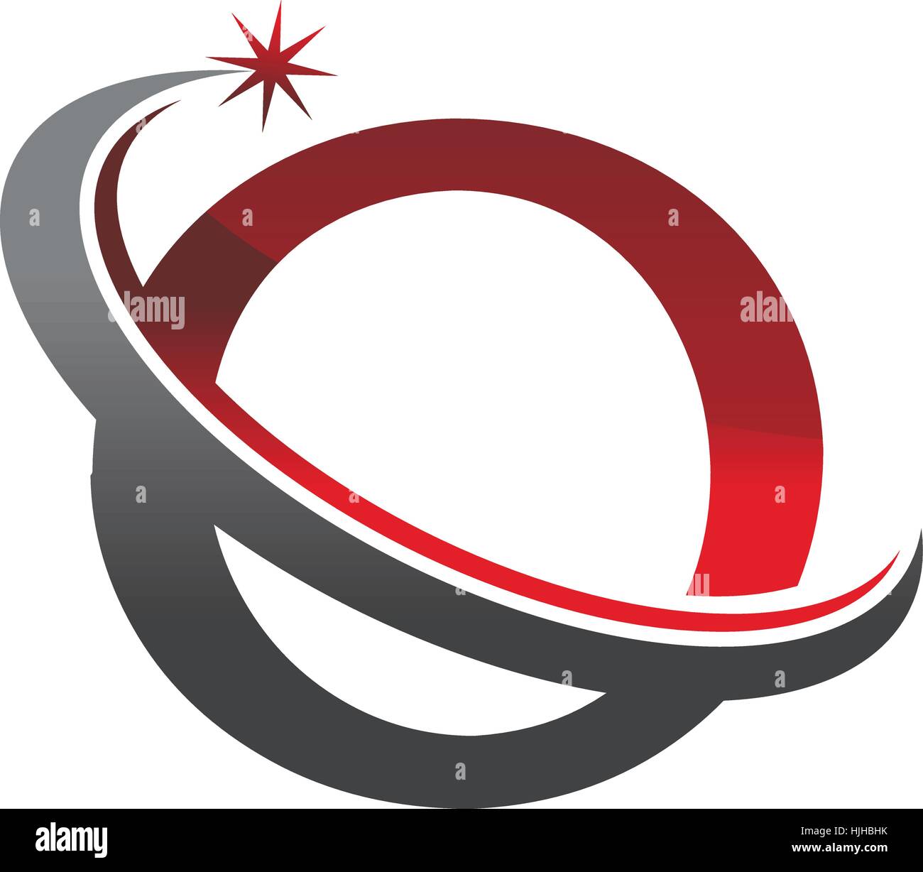Star Swoosh Letter O Stock Vector Image & Art - Alamy