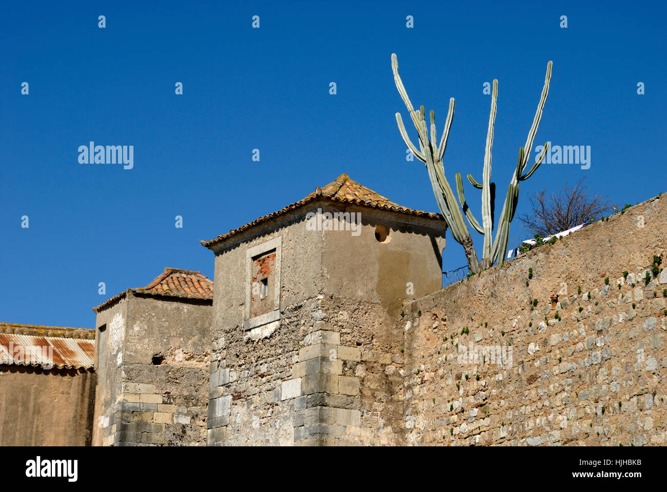 old town, fortress, blockhouse, city wall, stonewall, battlement, blue ...