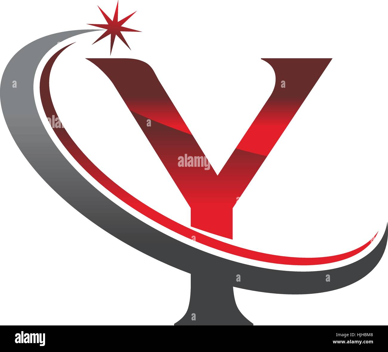 Star Swoosh Letter Y Stock Vector Image & Art - Alamy