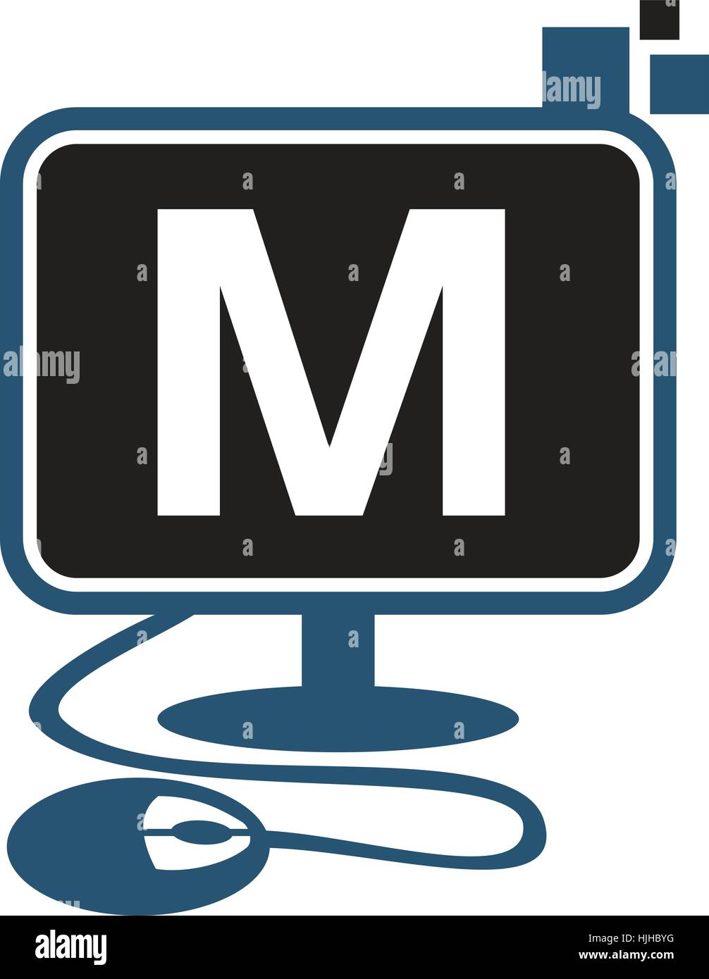 Letter m mouse logo hi-res stock photography and images - Alamy