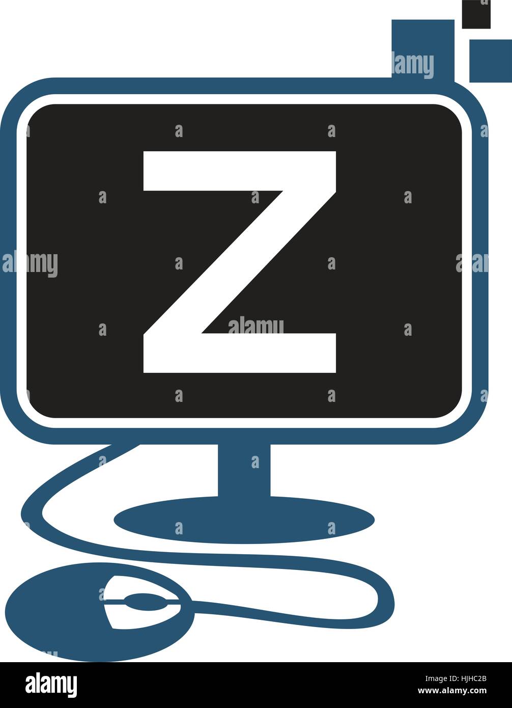 Digital z vector vectors hi-res stock photography and images - Alamy