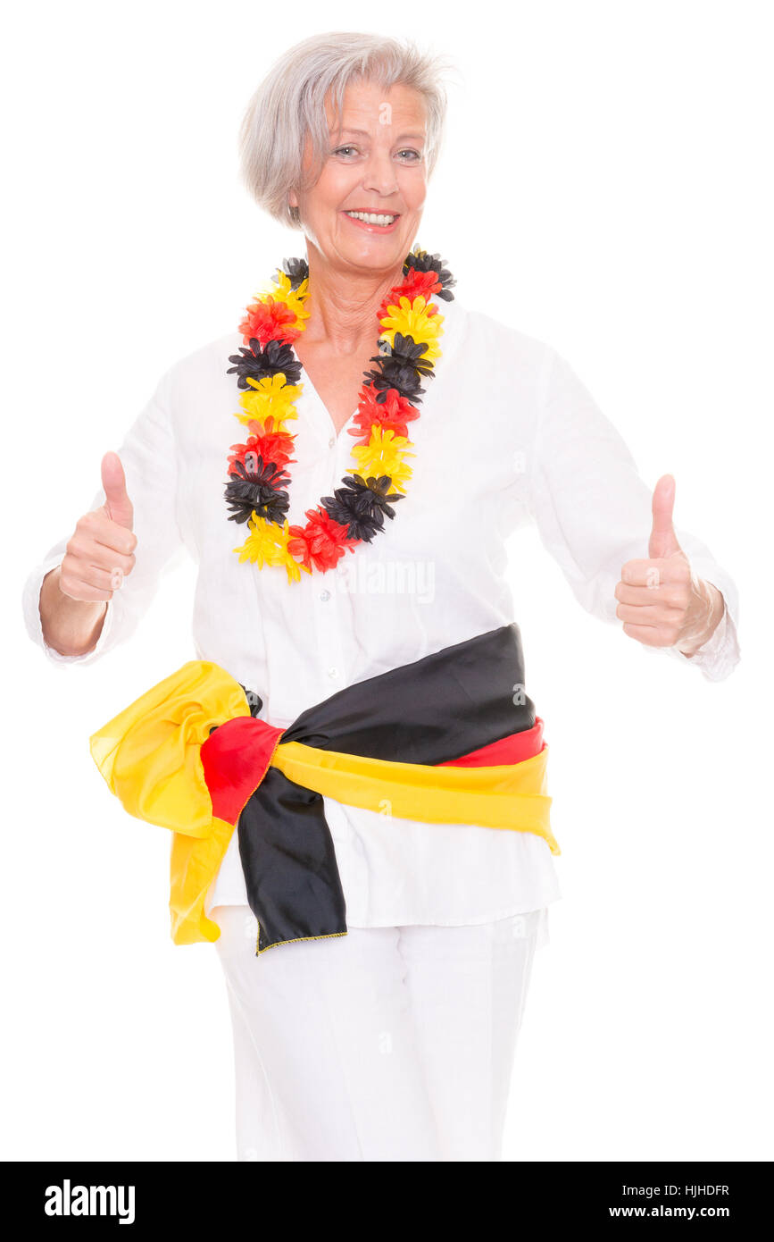 Older woman football fan hi-res stock photography and images - Alamy