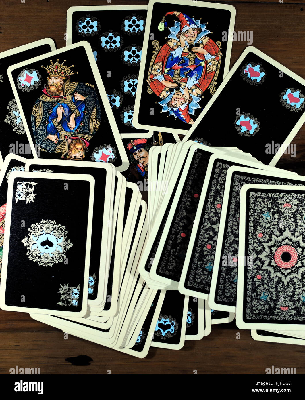 Russia playing cards Stock Photo - Alamy