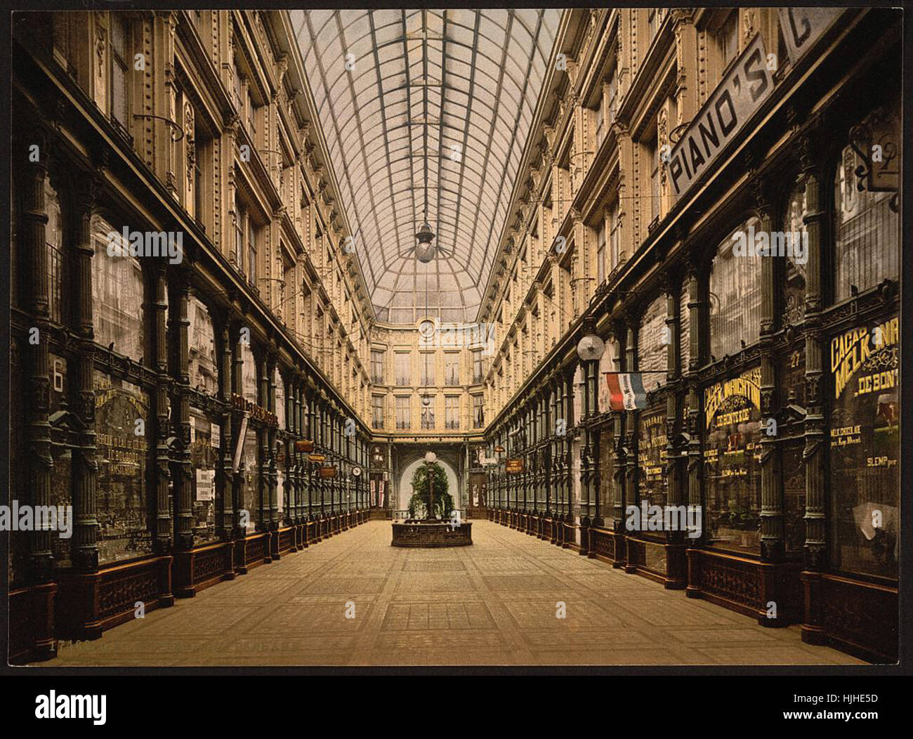 Arcade, Rotterdam, Holland - Photochrom XIXth century Stock Photo - Alamy