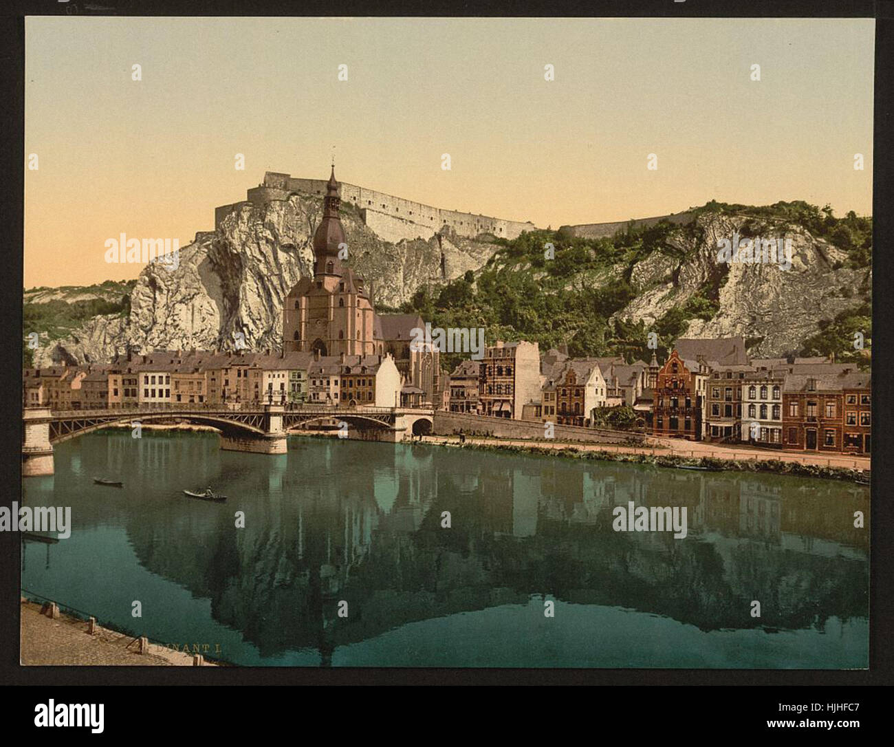 Dinant, I, Belgium - Photochrom XIXth century Stock Photo - Alamy
