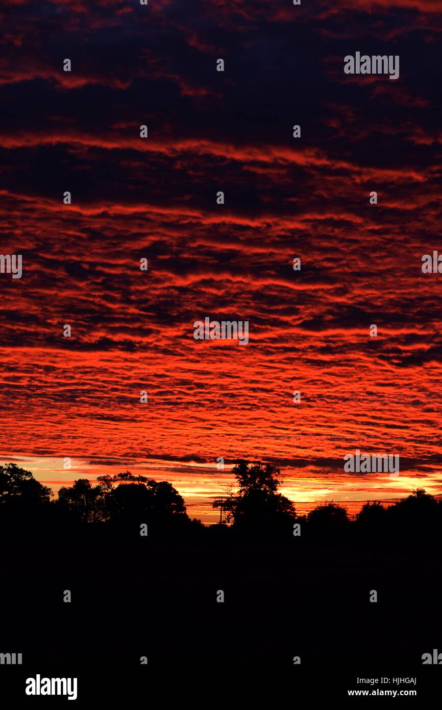 Red sky at night Stock Photo - Alamy