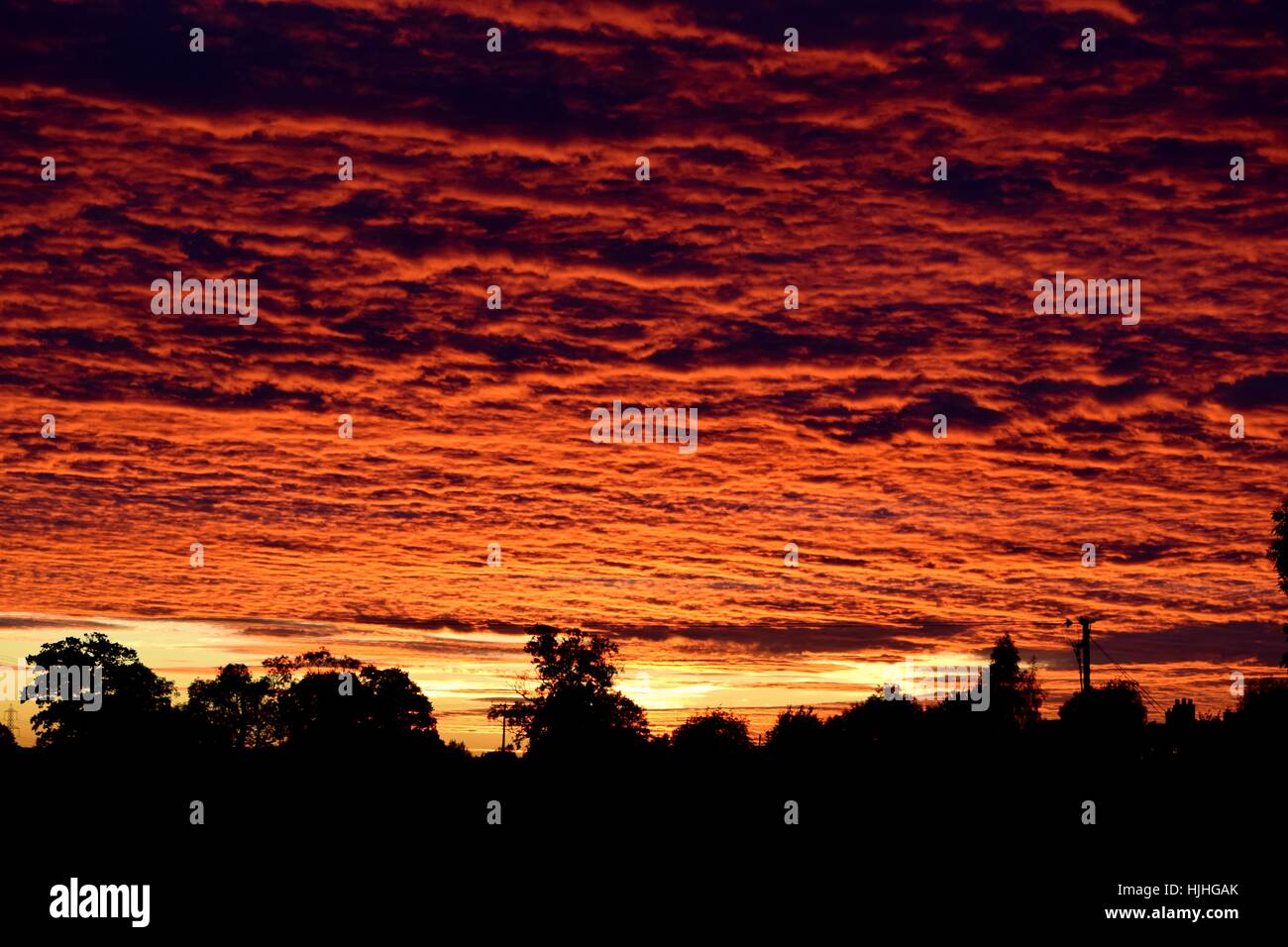 Red sky at night Stock Photo - Alamy