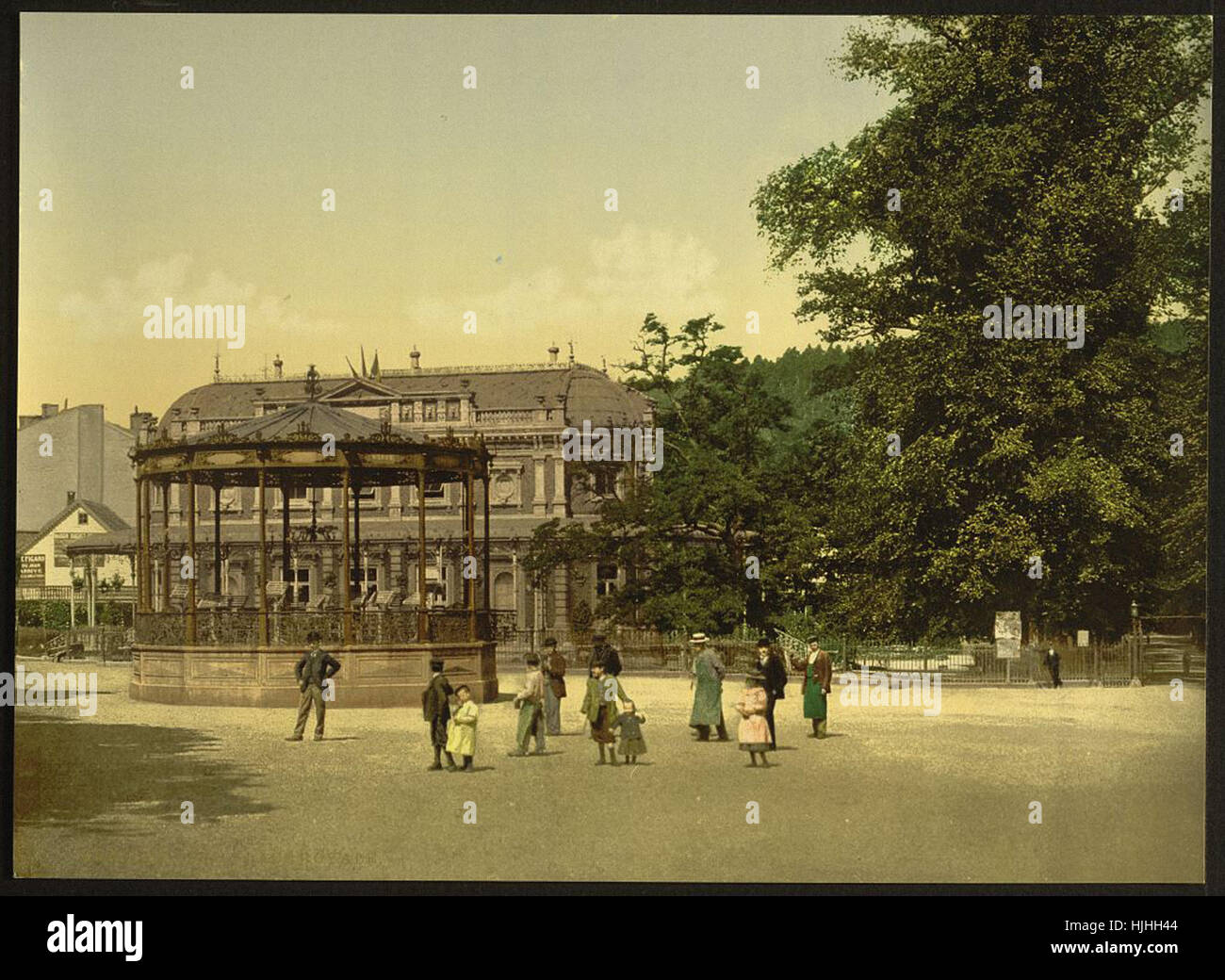 Place Royal, Spa, Belgium - Photochrom XIXth century Stock Photo - Alamy