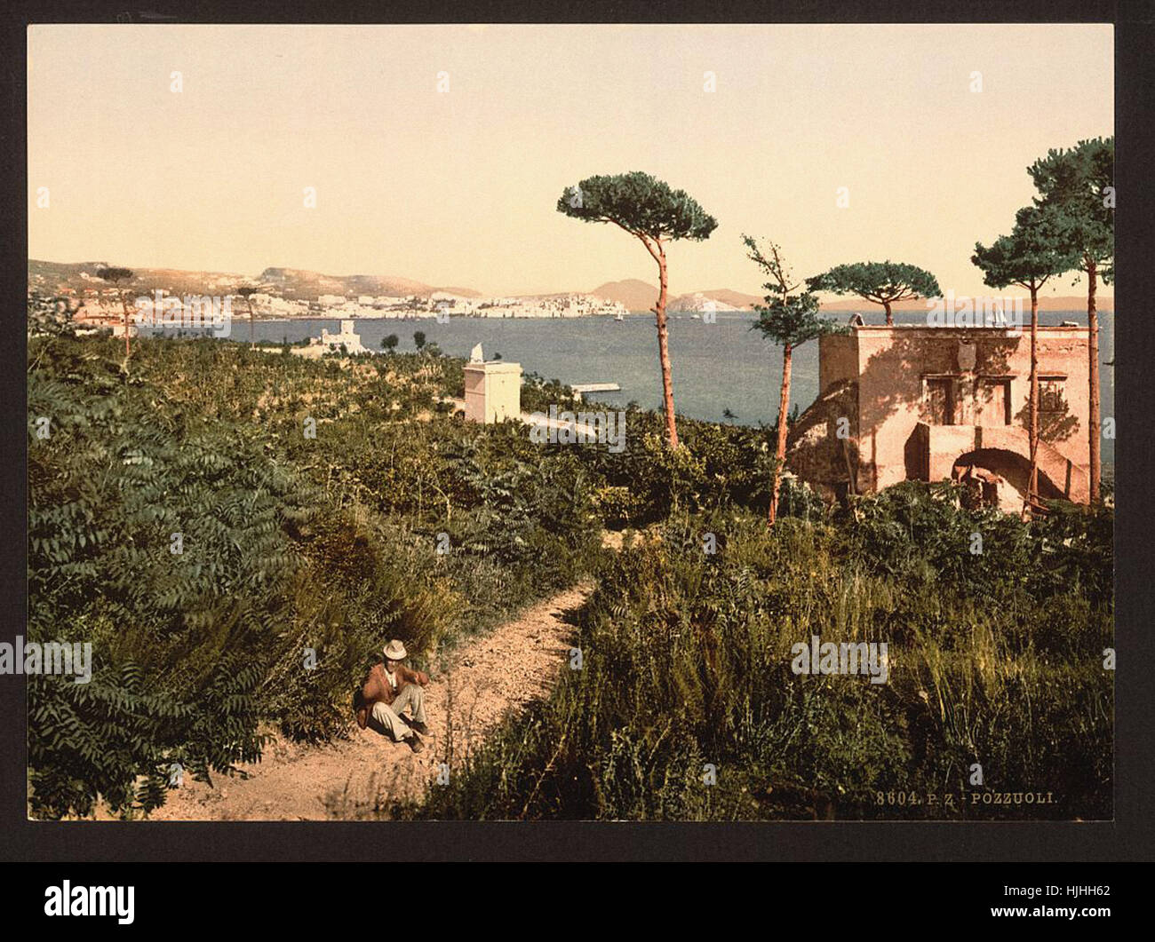 Pozzuoli, Naples, Italy - Photochrom XIXth century Stock Photo - Alamy