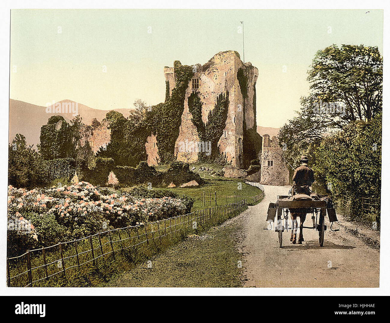 Ross Castle, II, Killarney. County Kerry, Ireland - Photochrom XIXth ...