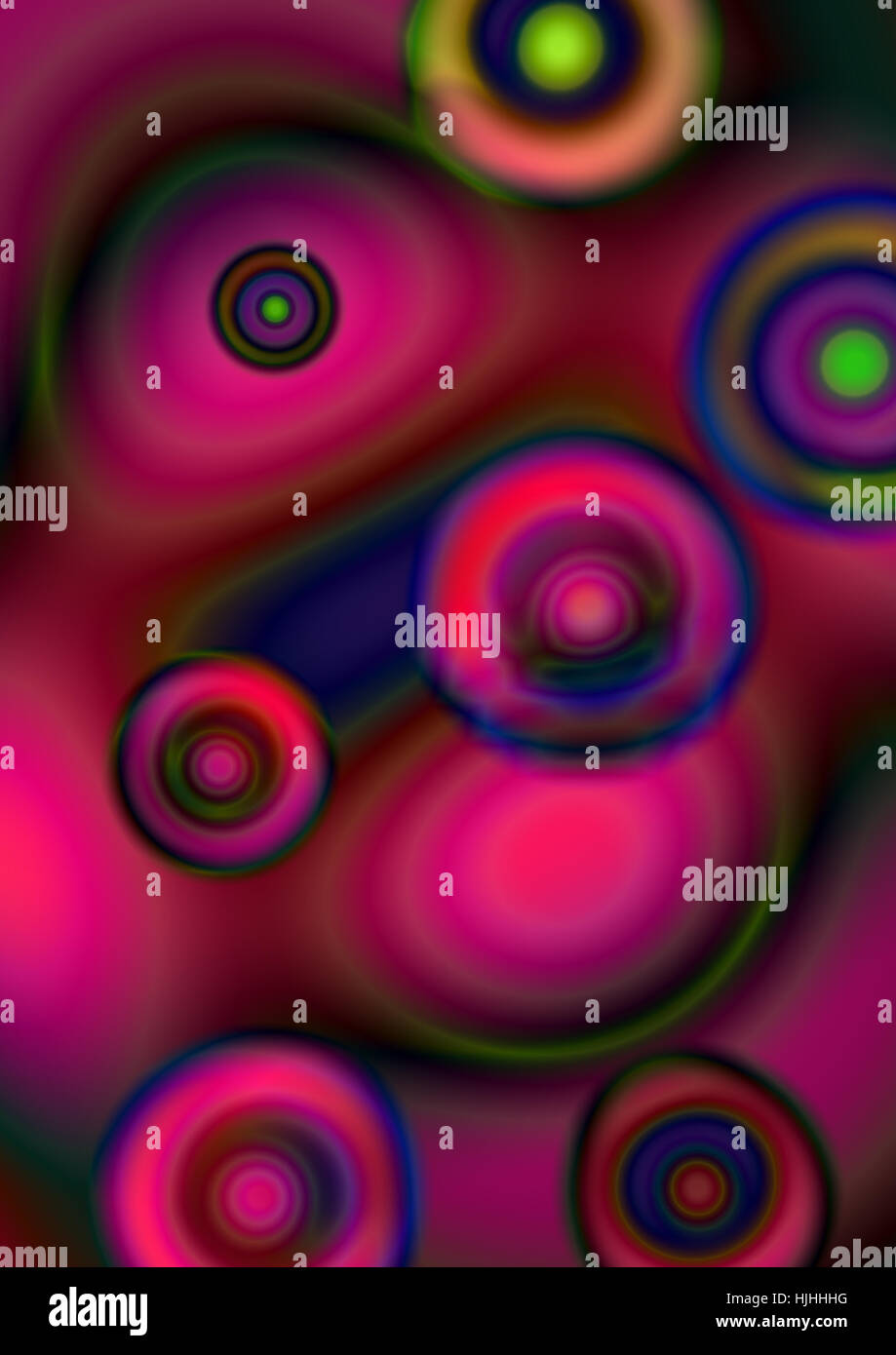 play of colours, coloured, neon, circle, abstract, structures, colour ...