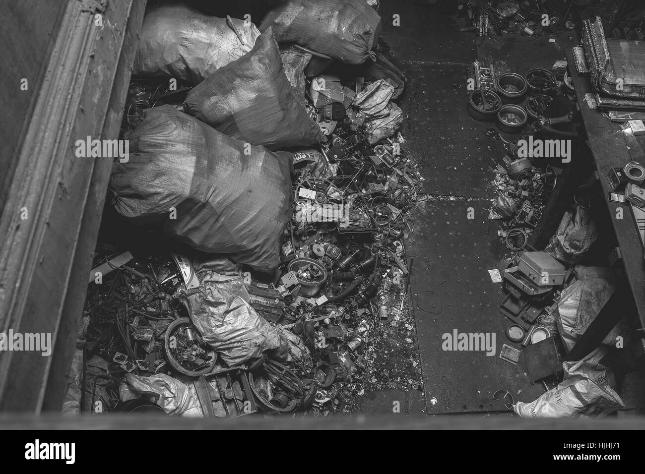 Scrap metal shop from inside Stock Photo - Alamy