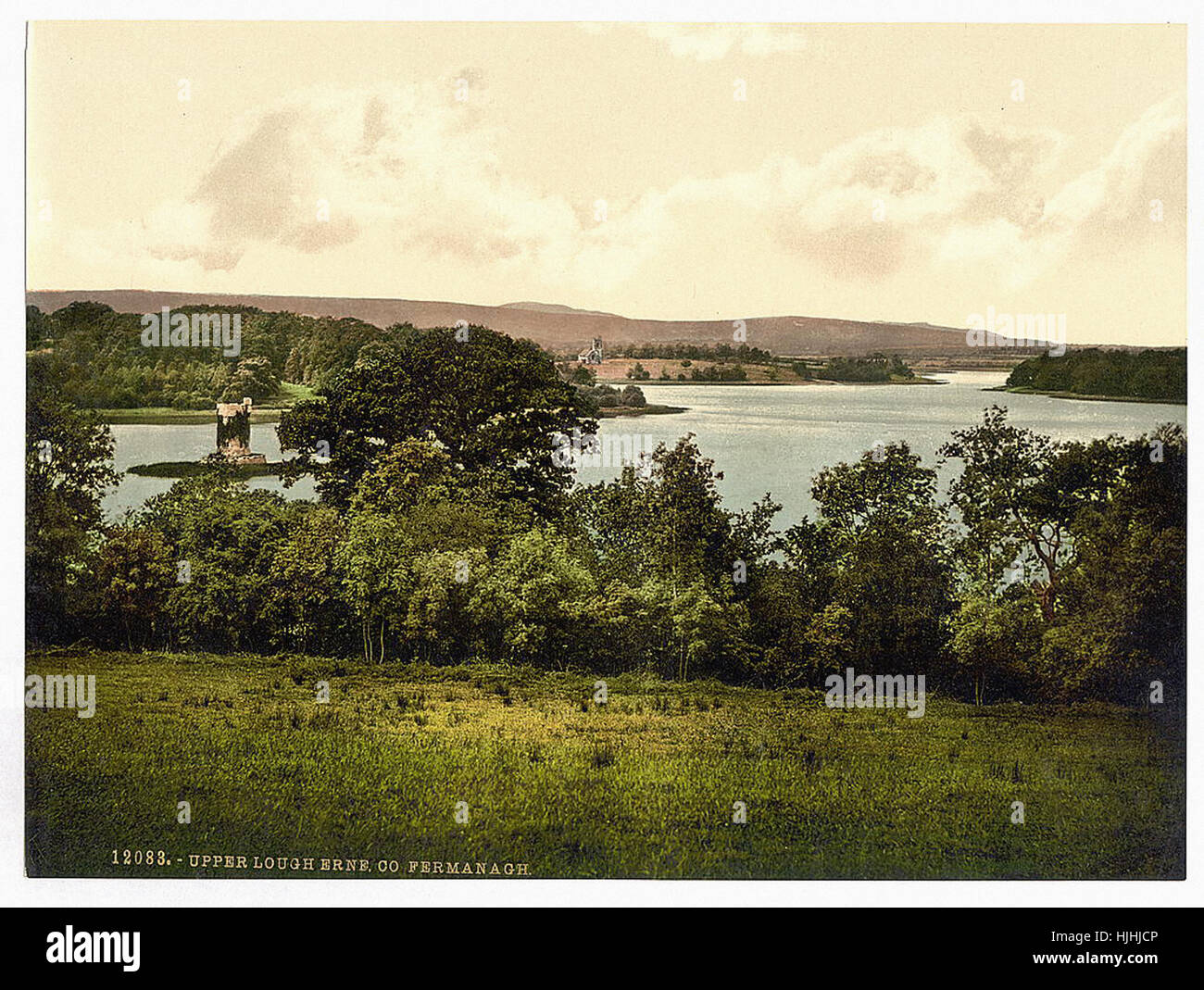 Upper Lough Erne. County Fermanagh, Ireland - Photochrom XIXth century ...