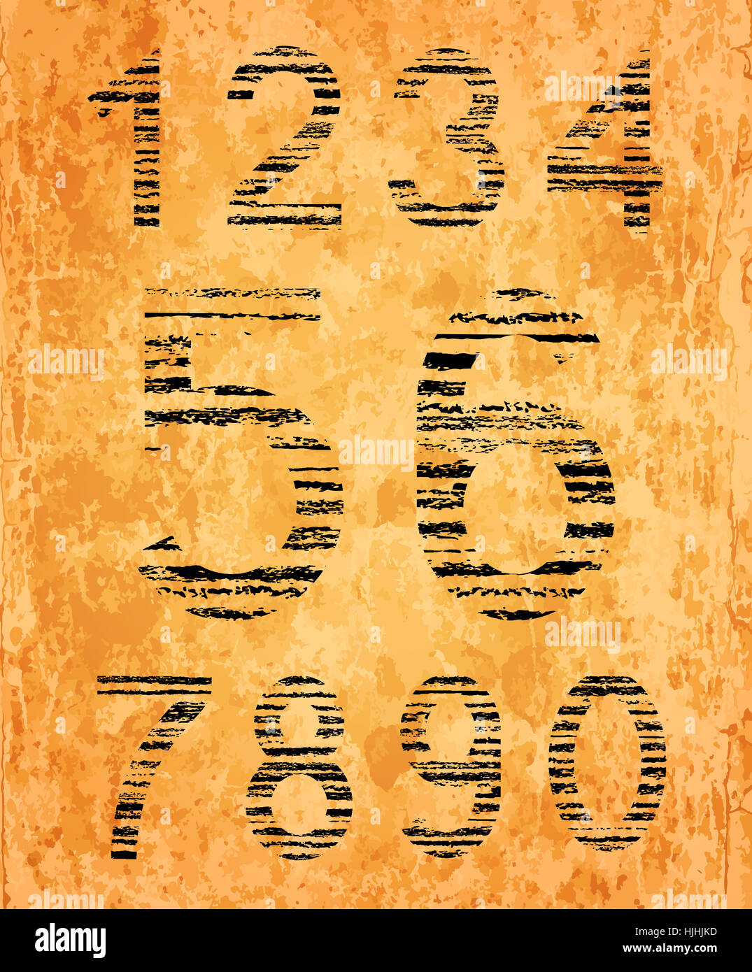 Little black numbers hi-res stock photography and images - Alamy