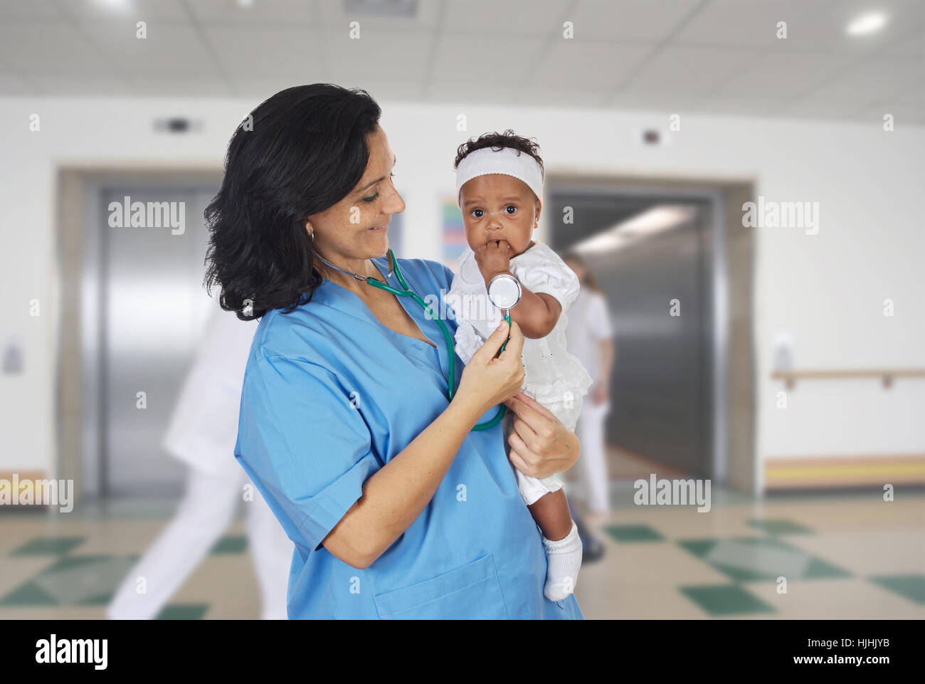 medicinally, medical, baby, hospital, African, pediatrician, adorable ...