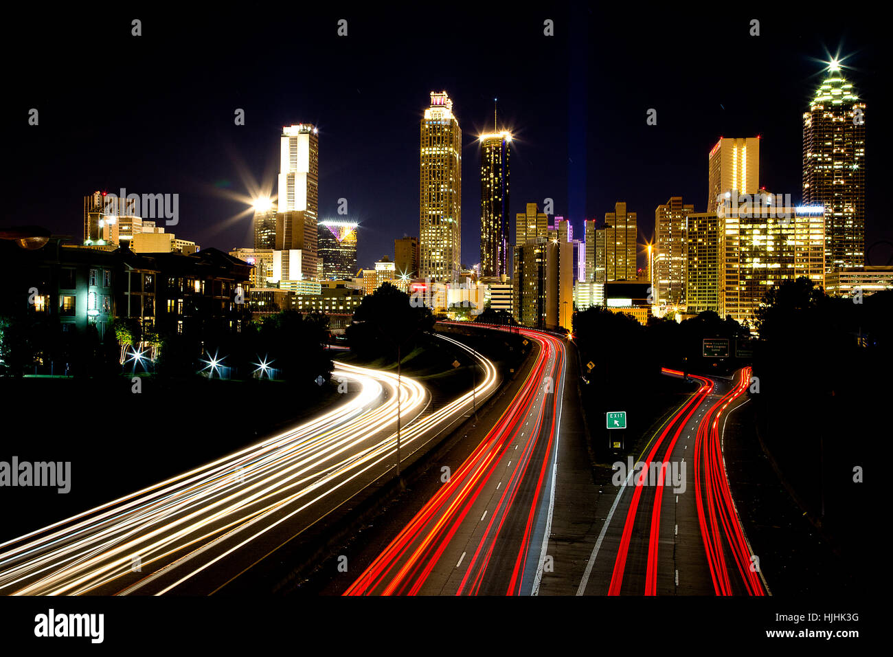 Skyline of Atlanta from freedom Parkway Stock Photo - Alamy Skyline of Atlanta from freedom Parkway Stock Photo - Alamy