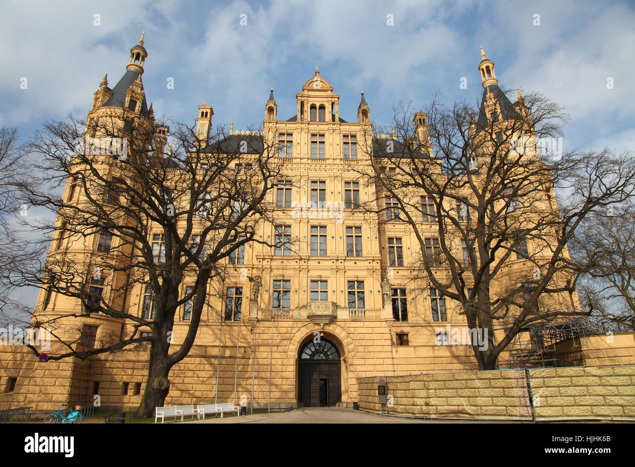 palace, castle, yellow, chateau, tower, famous, bridge, baroque ...