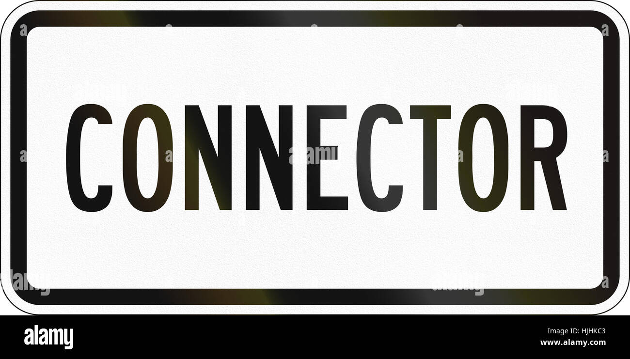 Supplementary Connector plate used with route shields in the US Stock ...