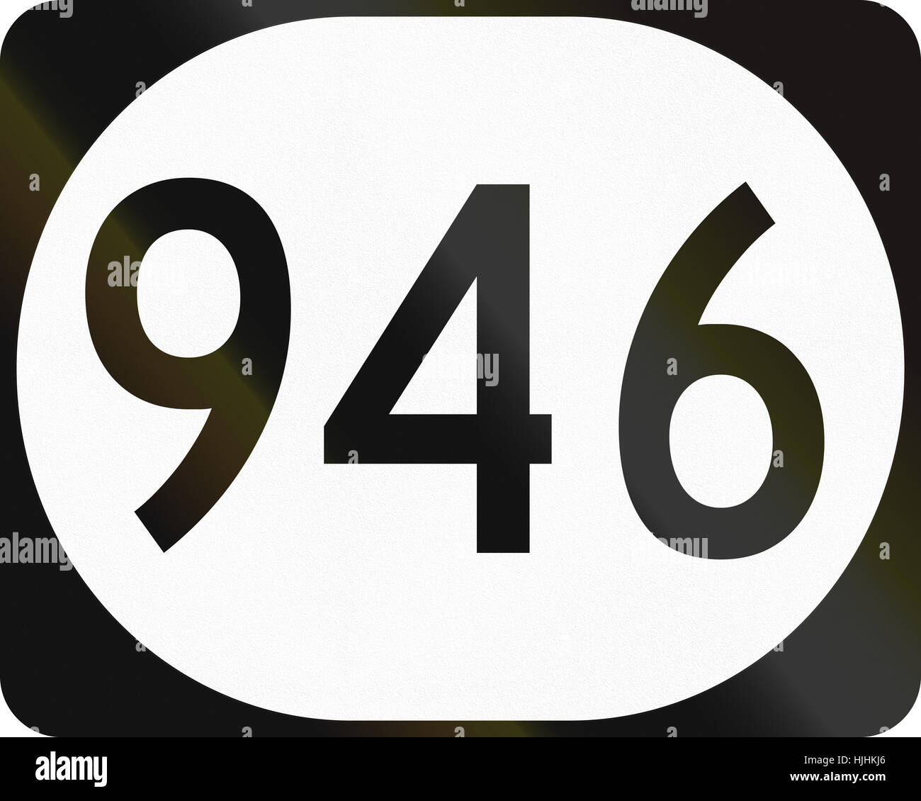 Elongated circular route shield used in the US Stock Photo - Alamy