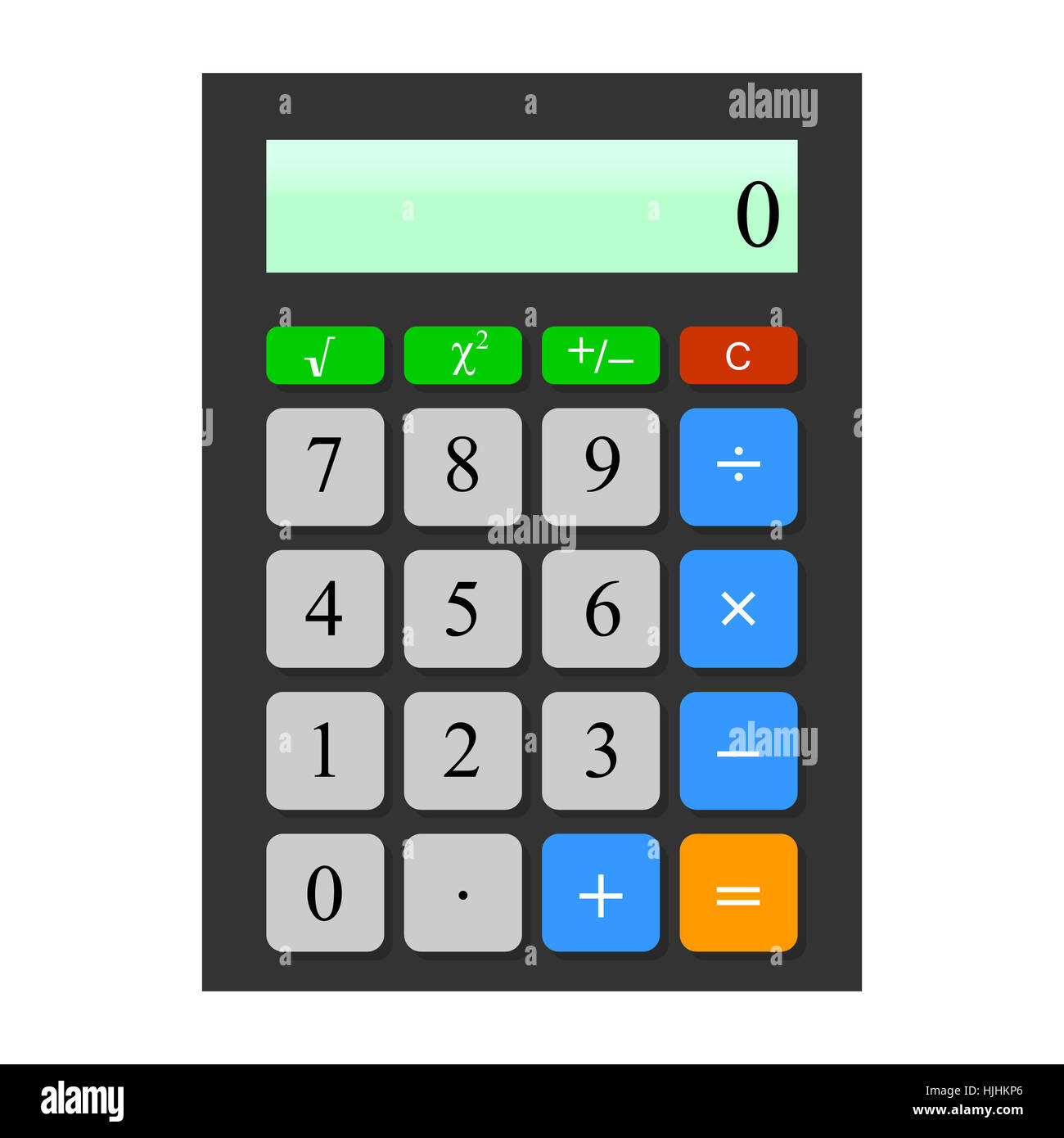 Simple blue calculator for web applications Stock Photo - Alamy