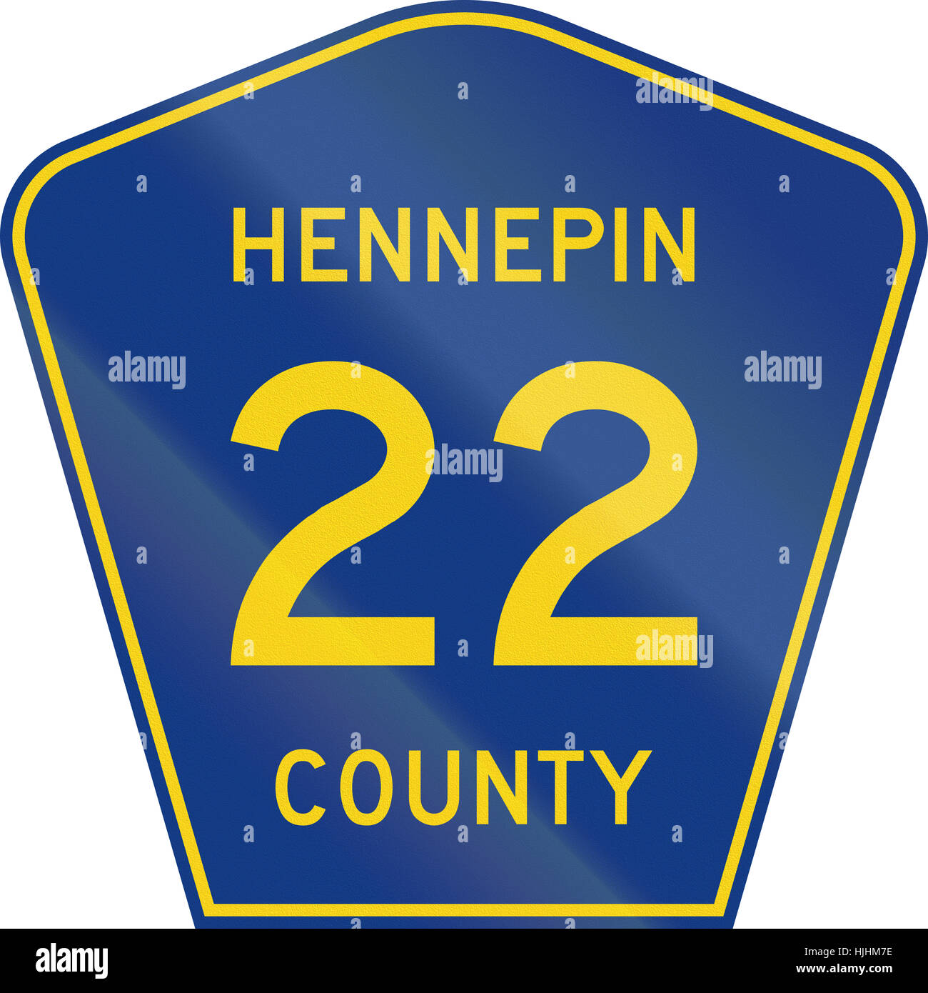 Minnesota county-designated highway shield - Hennepin County Stock ...