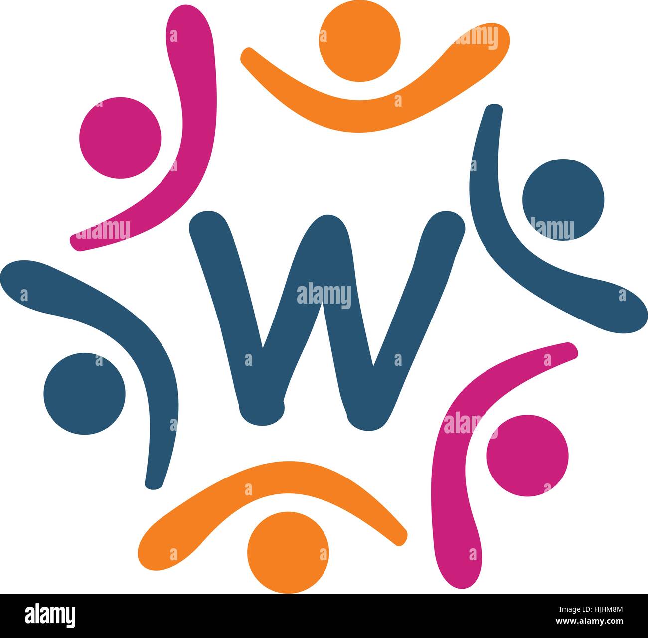 Hand holding w letter Stock Vector Images - Alamy