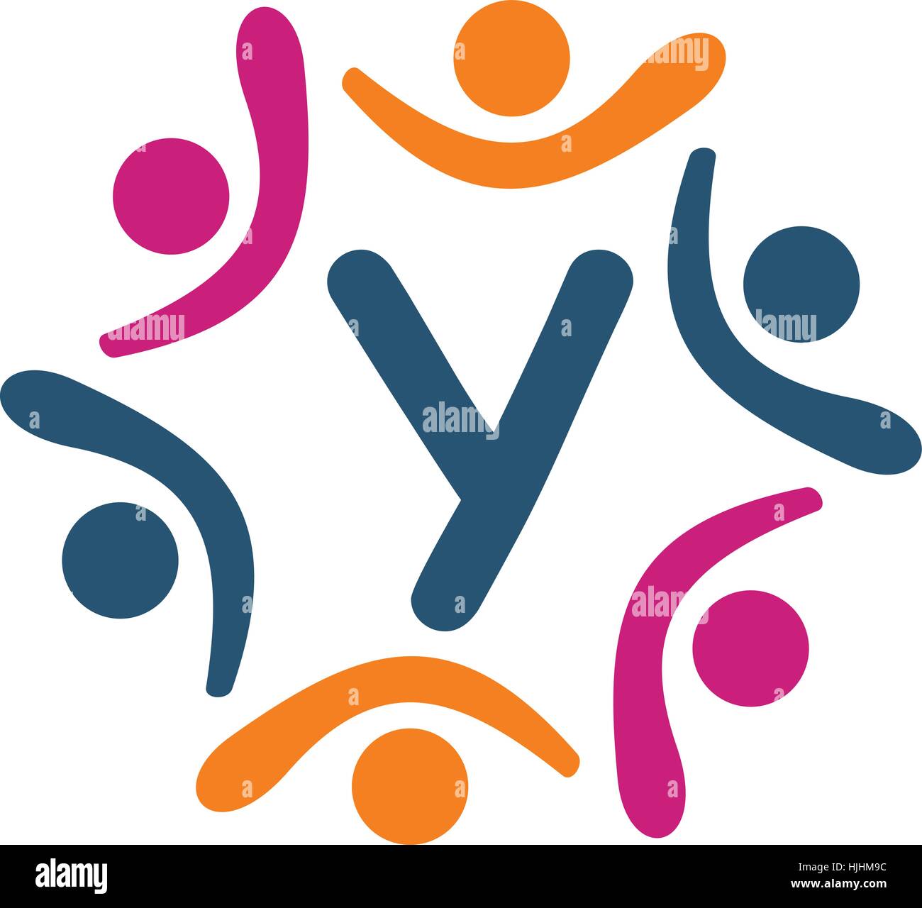 Friendship Teamwork Parenting Letter Y Stock Vector Image & Art - Alamy
