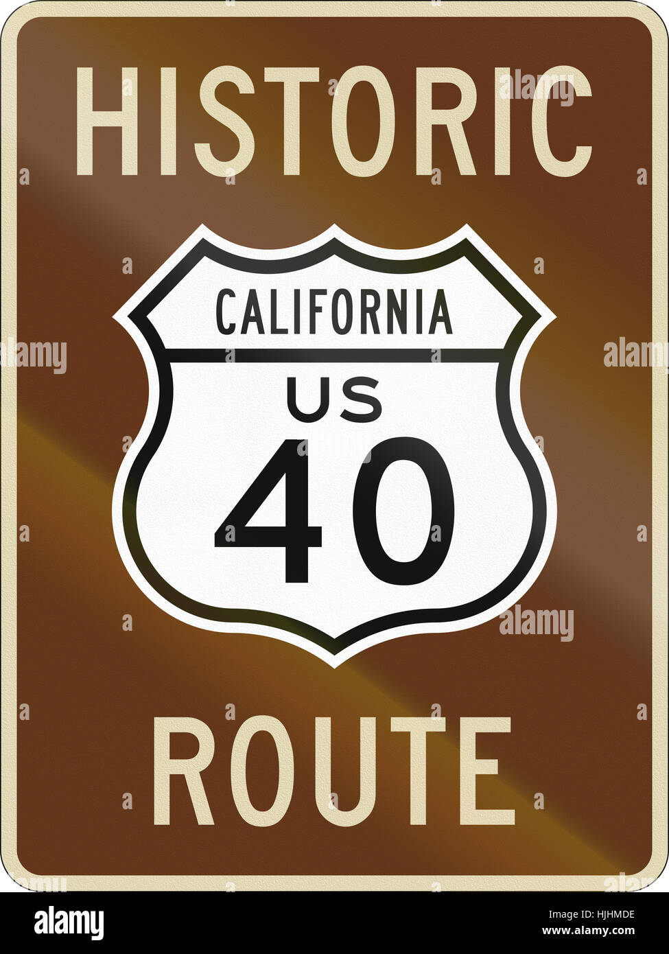 California historic United states Route shield Stock Photo - Alamy