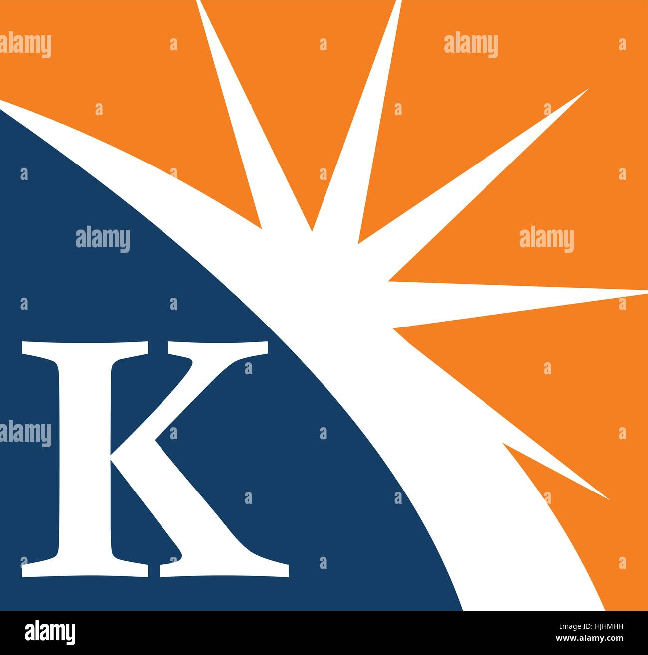 Star Swoosh Letter K Stock Vector Image & Art - Alamy