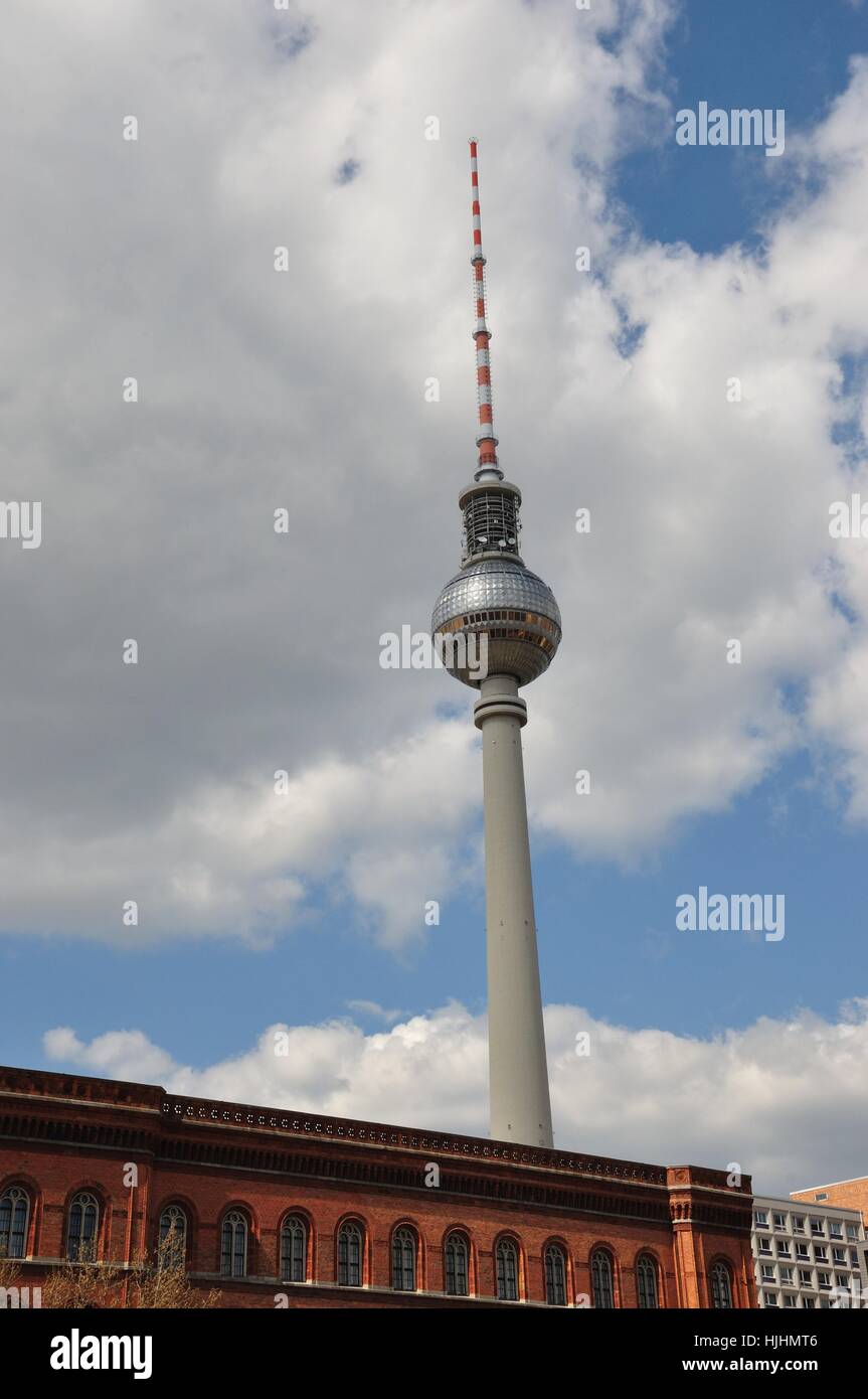 tower, historical, sightseeing, berlin, emblem, blue, city, town ...