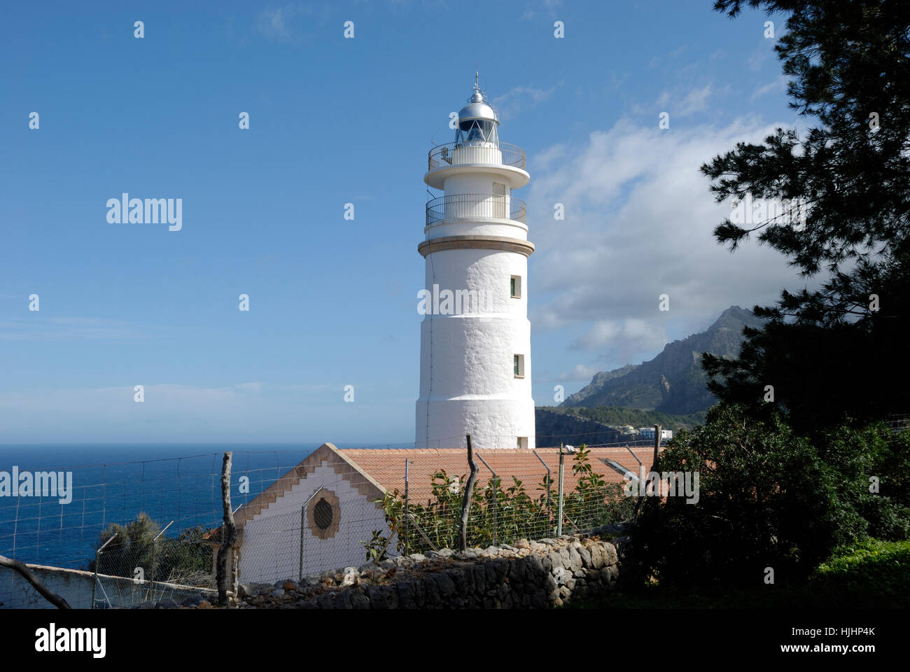 lighthouse at cap gros in port de soller Stock Photo - Alamy