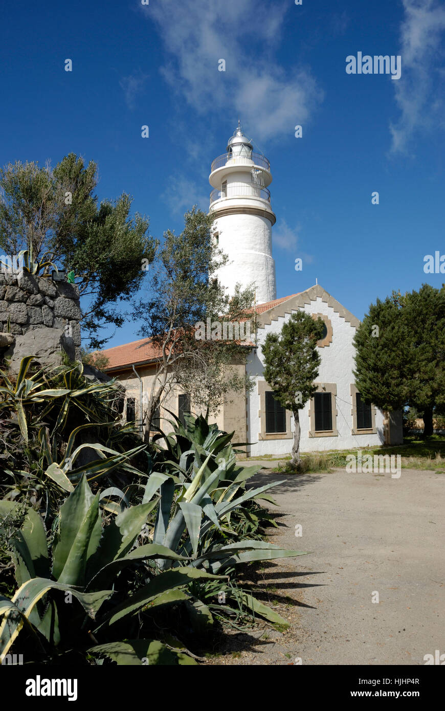 mallorca, spain, beacon, lighthouse, blue, house, building, tower ...