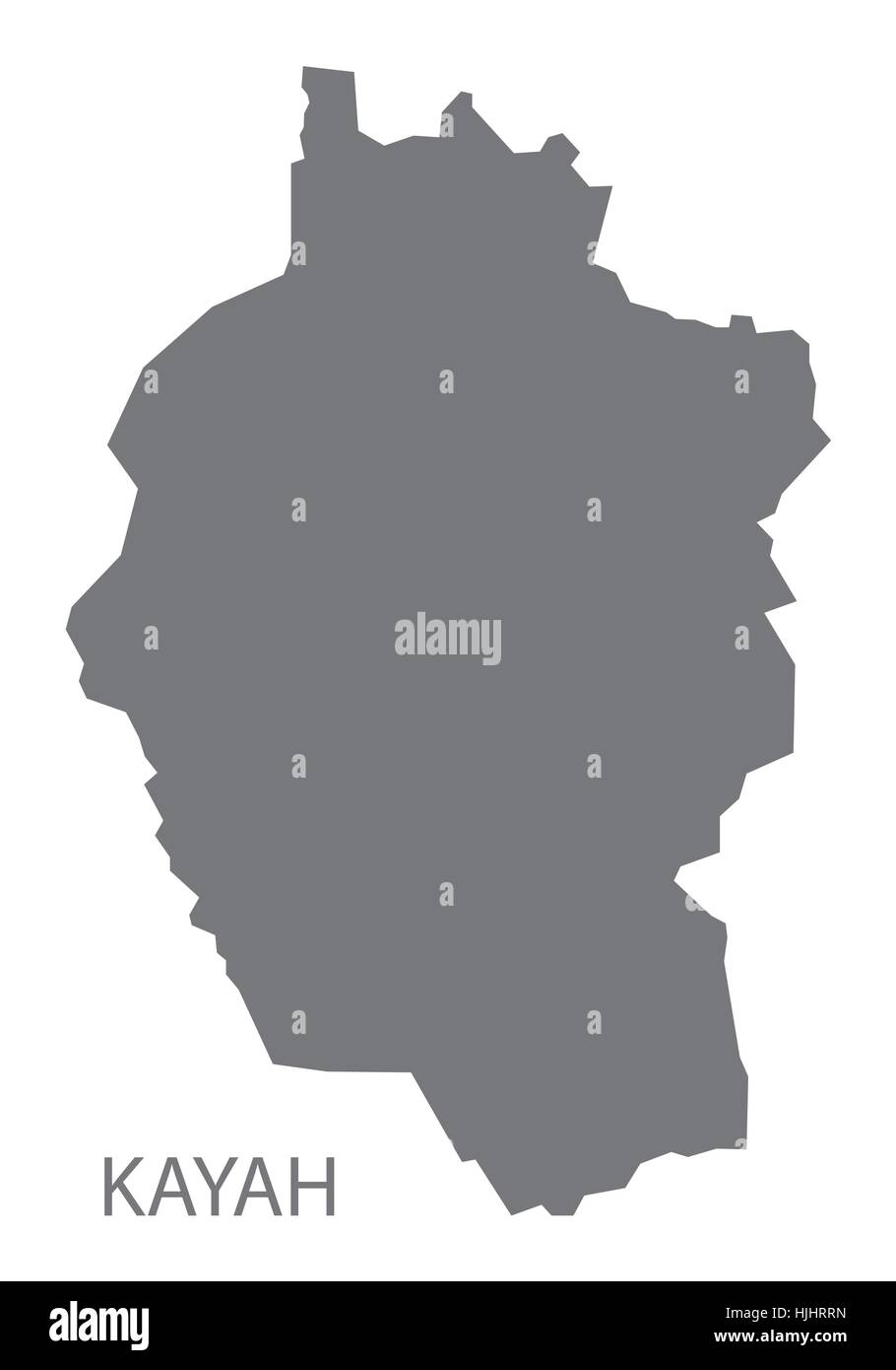 Kayah Myanmar Map in grey Stock Vector Image & Art - Alamy