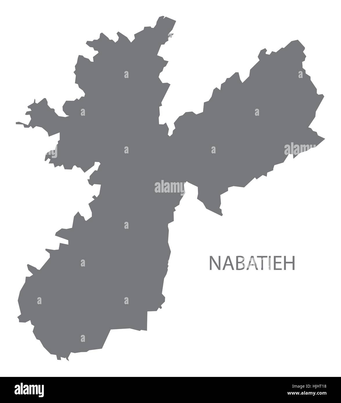 Nabatieh Lebanon Map in grey Stock Vector Image & Art - Alamy
