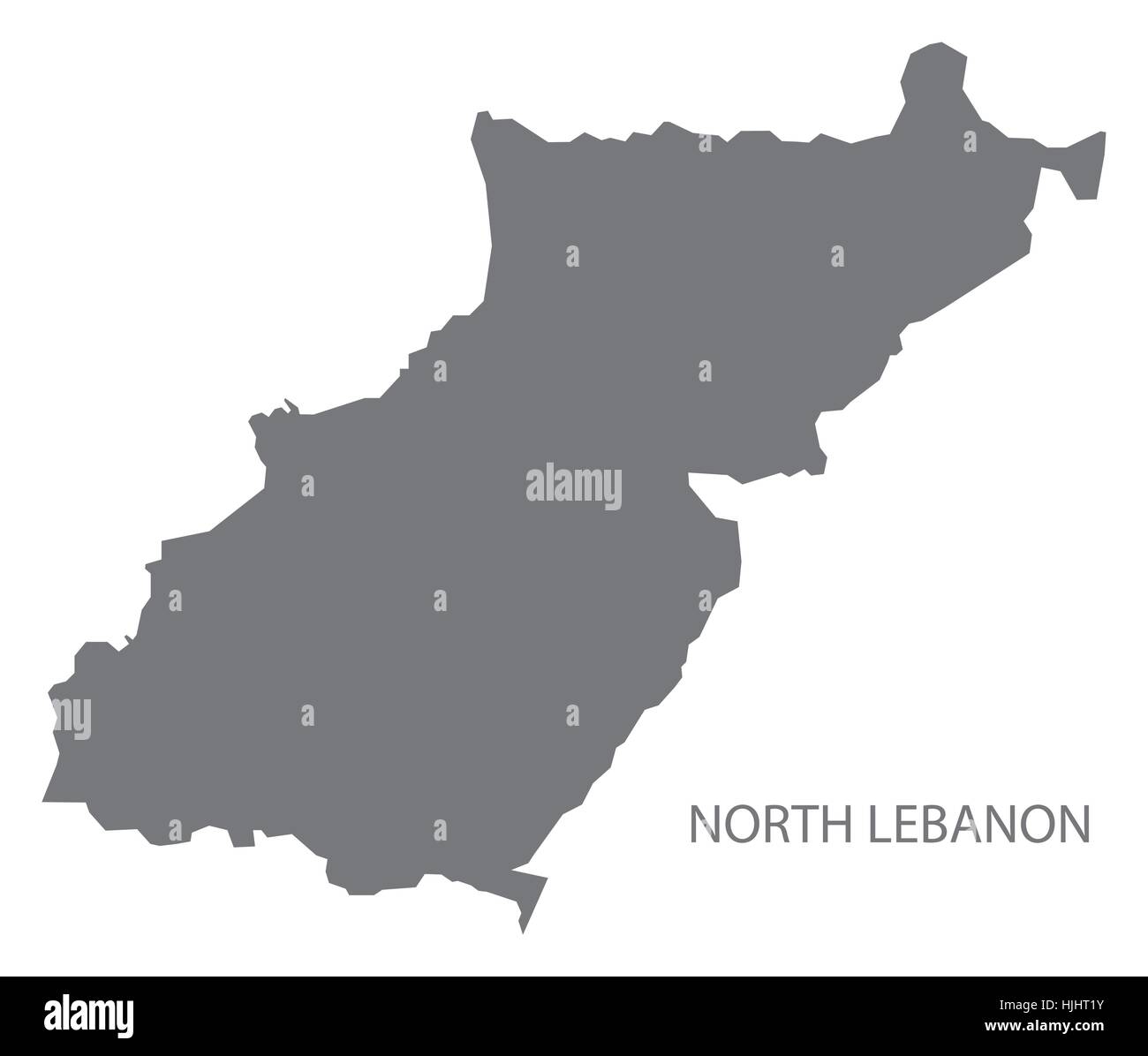 North Lebanon Map in grey Stock Vector Image & Art - Alamy