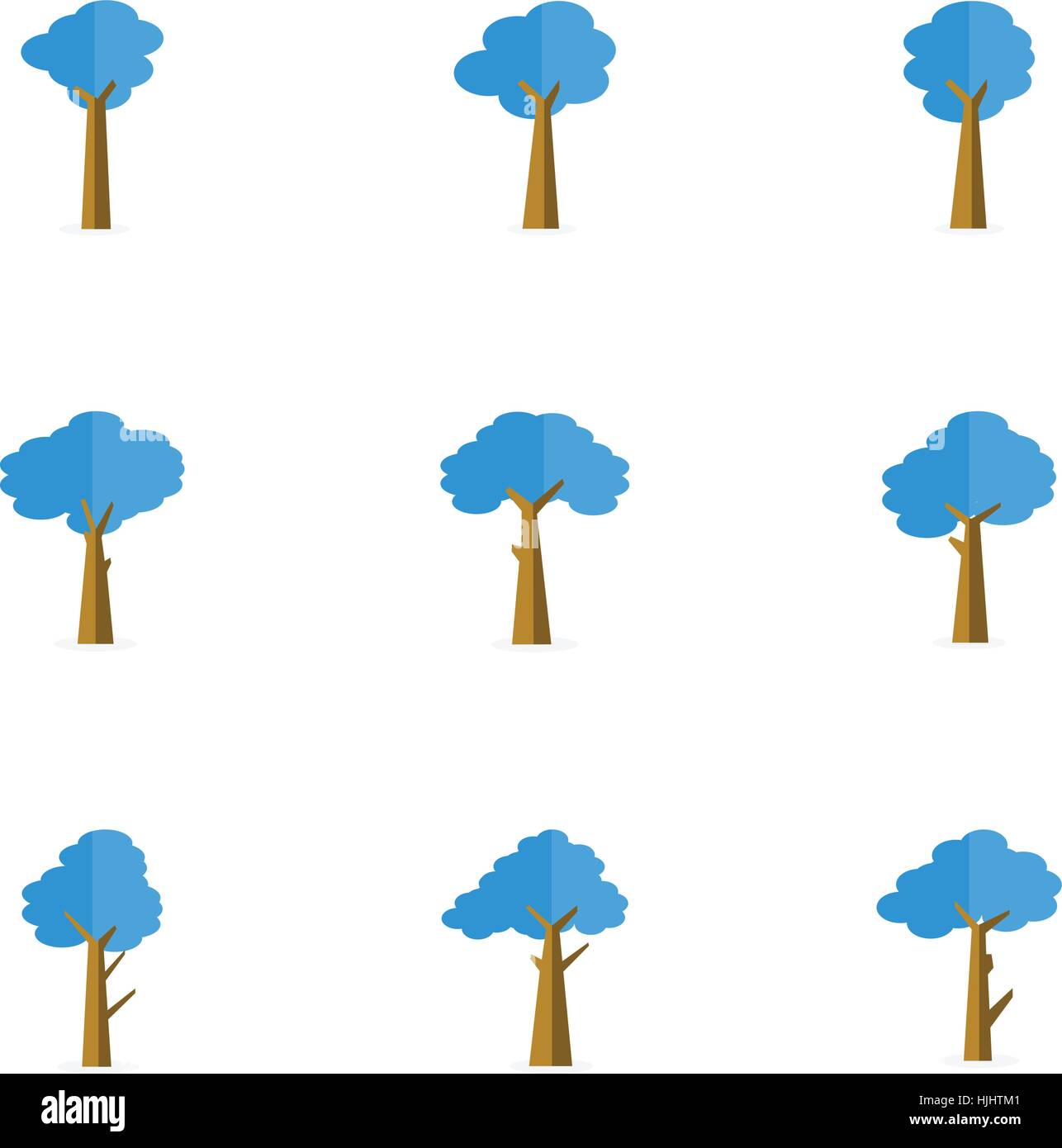 Illustration of tree set vector Stock Vector Image & Art - Alamy