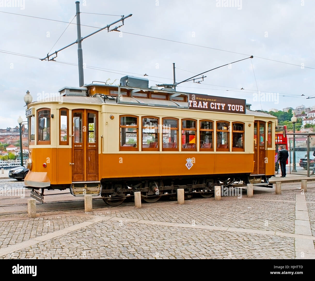 Vintage tram tour porto hi-res stock photography and images - Alamy