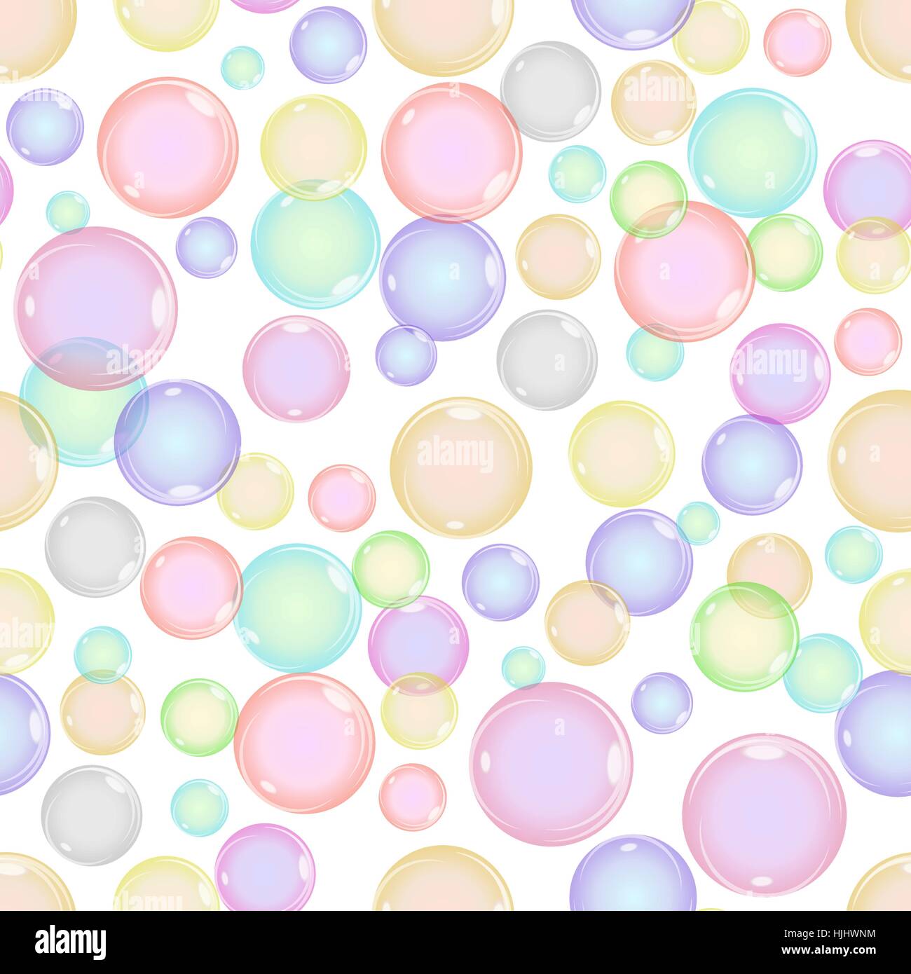 Seamless Colorful Bubbles Pattern Stock Vector Image & Art - Alamy